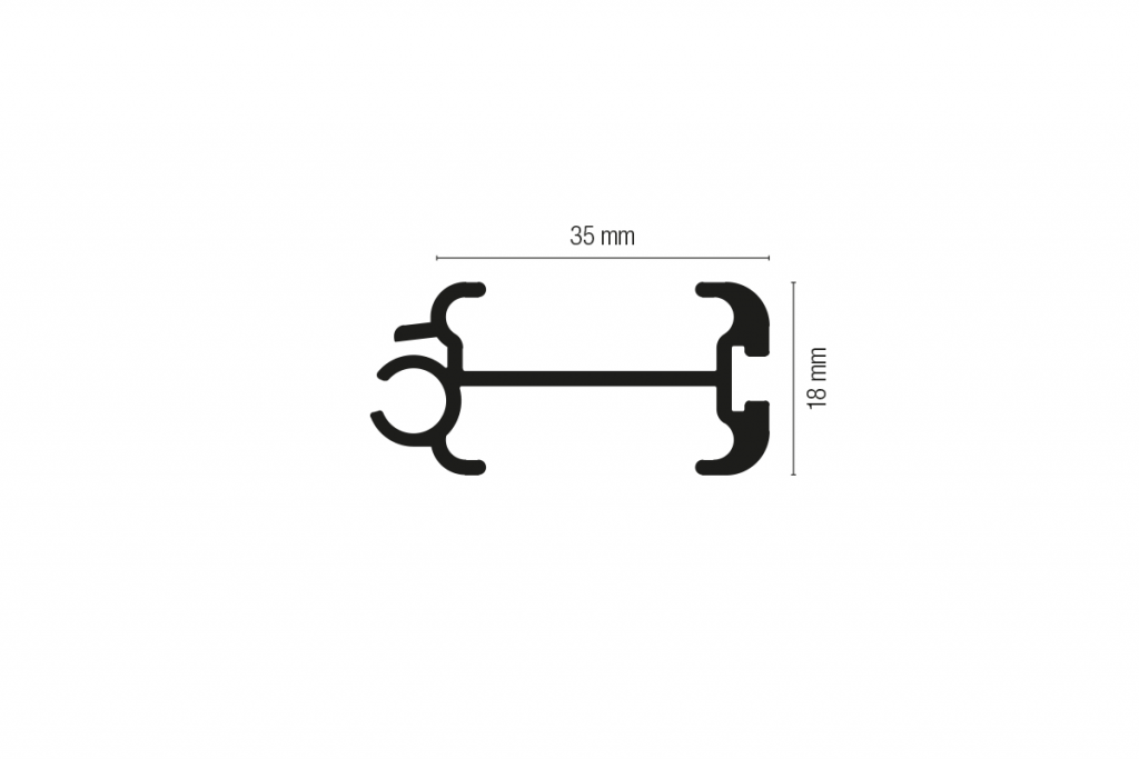 Art. 704 - Painted aluminium terminal profile - Komplast